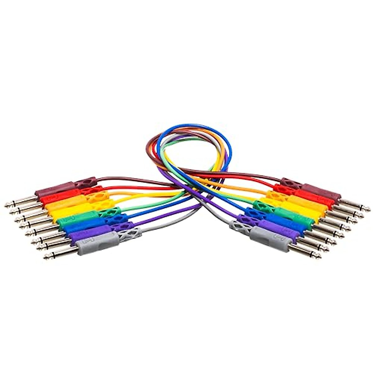 Hosa CPP-830 1/4" TS to Same Unbalanced Patch Cables, 1 Foot