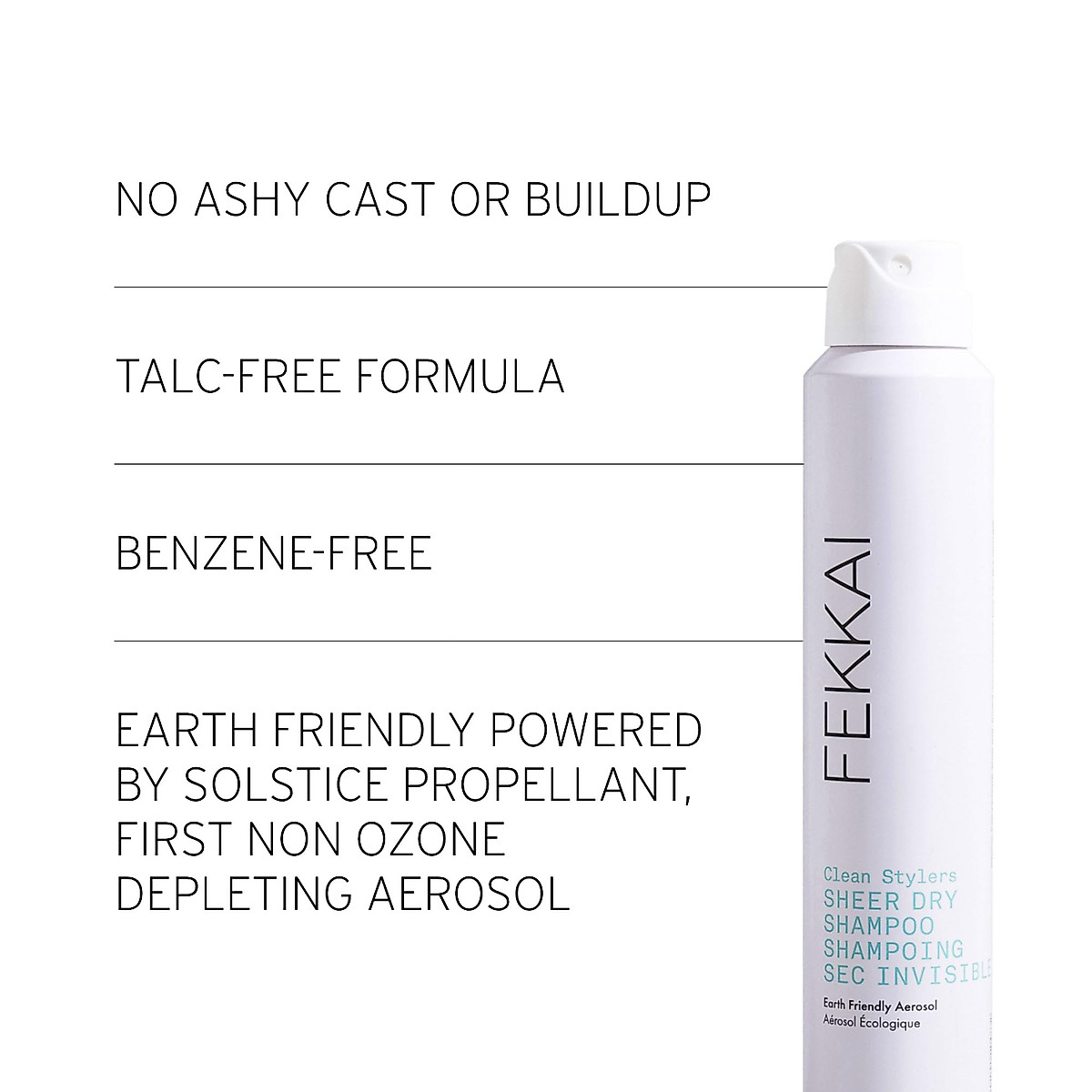 Fekkai Clean Stylers Sheer Dry Shampoo - 7.7 oz - Purifies the Scalp & Absorbs Oil, Dirt & Odors - Free of Sulfates, Parabens, Phthalates - Vegan, Cruelty-Free