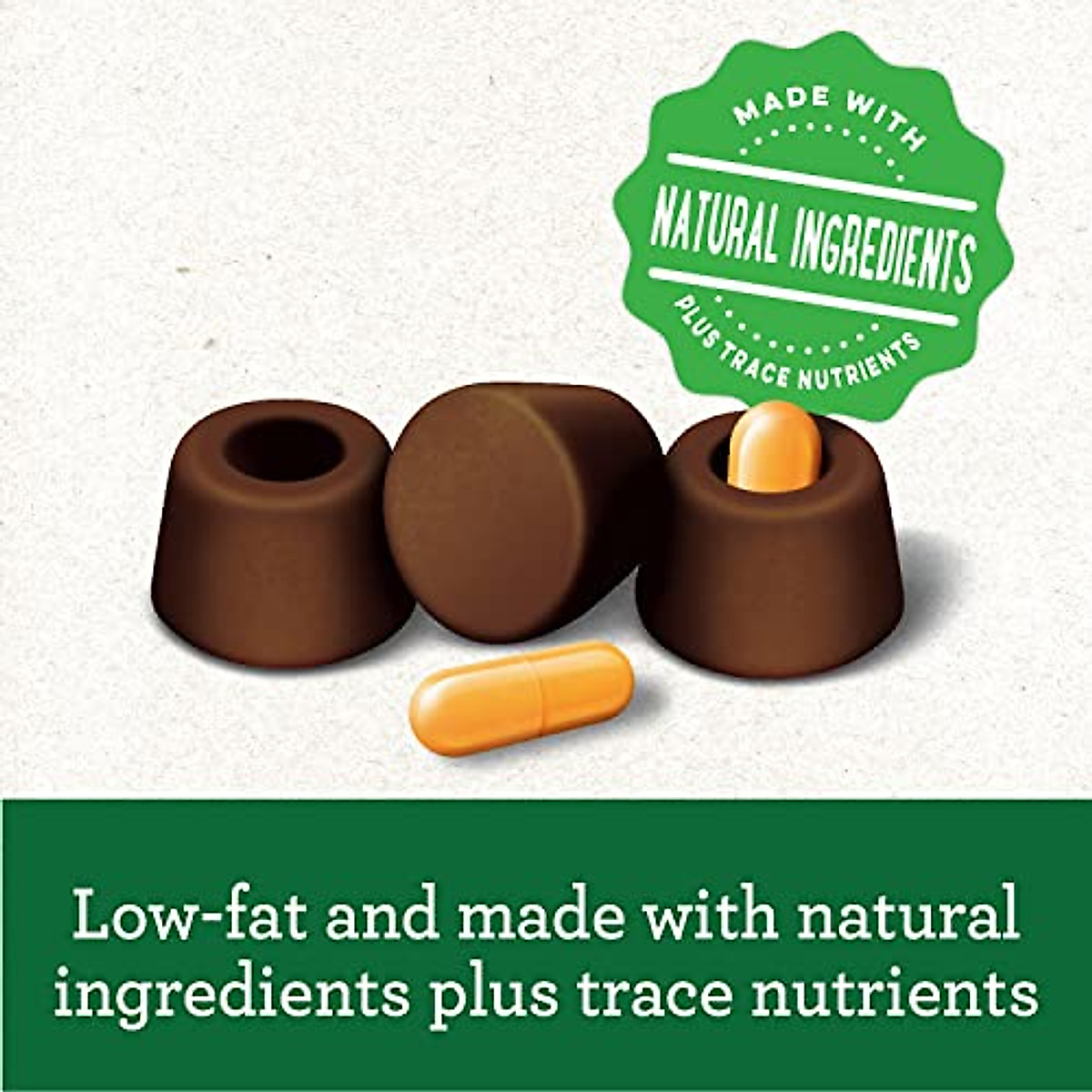 GREENIES PILL POCKETS for Dogs Capsule Size Natural Soft Dog Treats, Hickory Smoke Flavor, 15.8 oz. Pack (60 Treats)