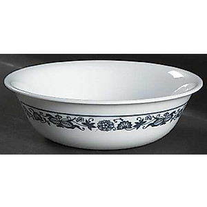 Corning Corelle Blue Onion (Old Town Blue) 6 1/4" Coupe Cereal Bowls - Four (4) Bowl