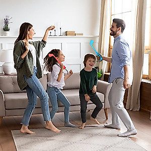 Nargos Golf Culb for Nintendo Switch Joy-Con Controller, Sports Game Accessories for Mario Golf-Super Rush - 2 Pack (Blue-Red)