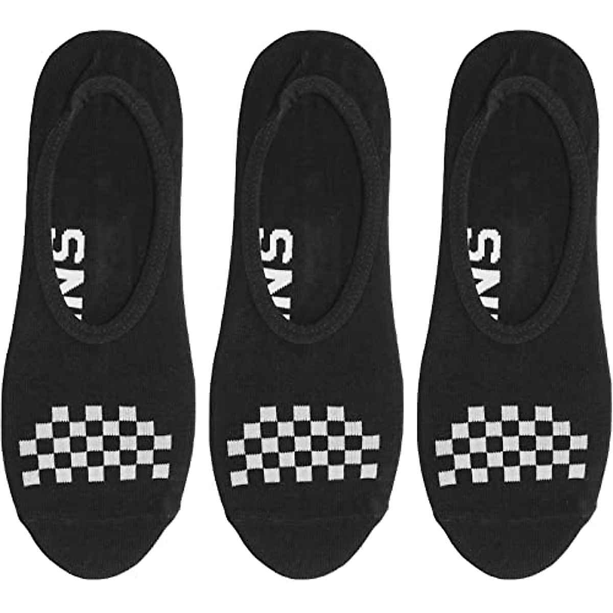 Vans Super No Show Socks - Women's and Girl's (Medium (6.5-10), Black)