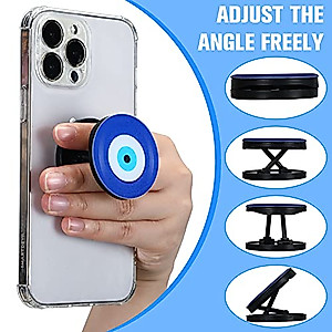 3 Pieces Phone Grip with Expanding Kickstand Evil Eye Mini Grips for Phones Black Phone Stand Phone Finger Expanding Stand Holder for Almost Phones Cases