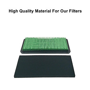 MOWFILL 2 Pack 17211-Z0A-013 17211-Z3S-003 Air Filter Replace Honda 17218-Z0A-000 17211-Z0A-003 with 17218-Z0A-810 Pre Filter Fits EU7000 GCV530 Lawn Mower Air Cleaner Element