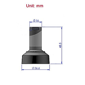 UngSung NMO to 3/8" x 24 Thread Antenna Stud Made by Copper Antenna Mount Adapter for Cell Ham Two Way Radio Antenna (1 PC)