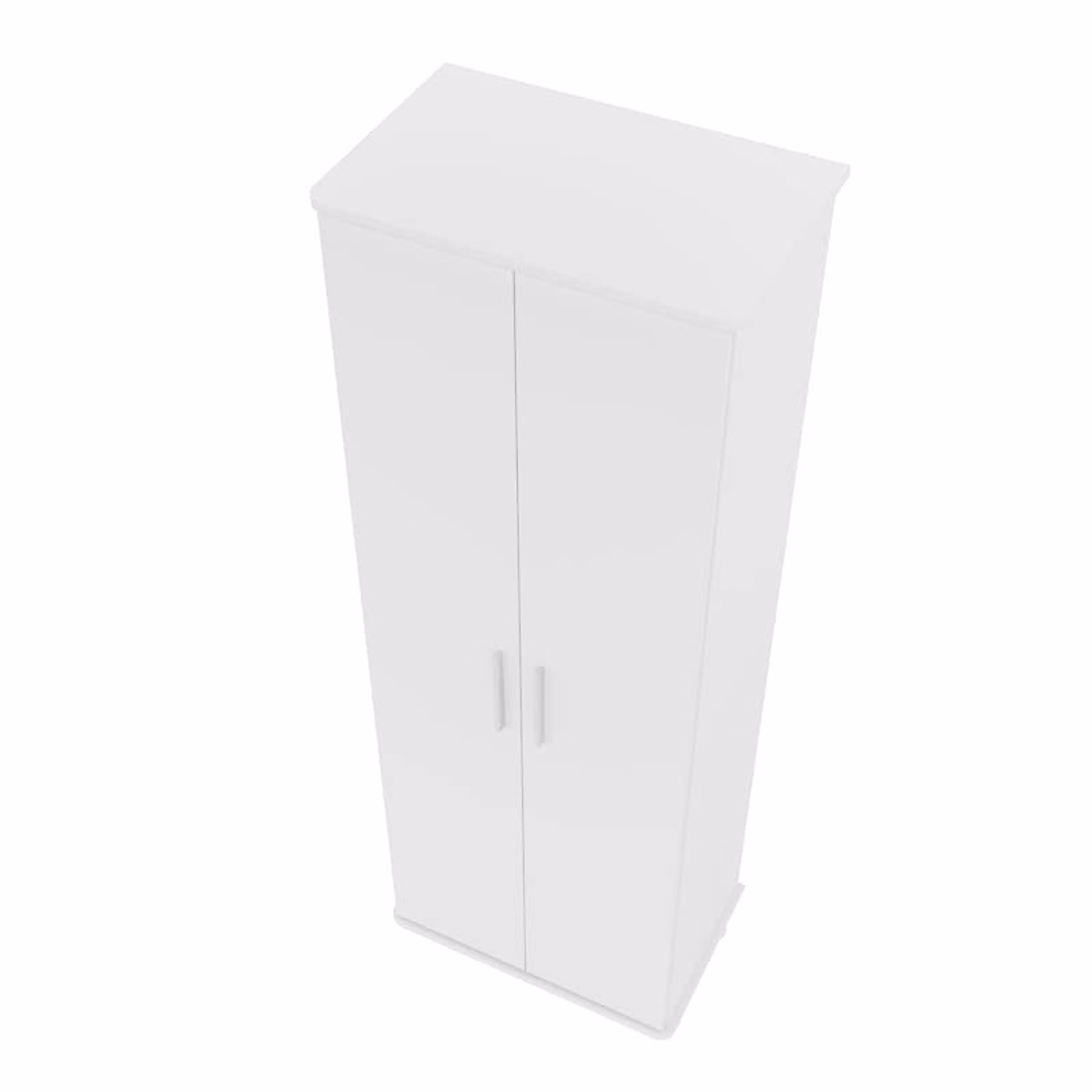 Manhattan Comfort Catalonia 1.0 Collection Modern Tall 10 Shelf, 30 Pair Capacity Free Standing Mobile Shoe Storage Closet, White