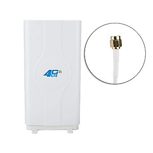 Blazing Fast Indoor 4G LTE 88DBi High Gain Plate Antenna 800MHz to 2600MHz Support TS-9 Connector Customizer Installed Indoors on The Desktop or Wall. (SMA)
