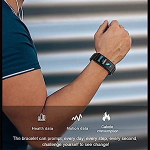 Smartwatch with Wireless Earphones, Ultrathin 1.14inch IPS Touch-Screen, IPX6 Waterproof, No Need to Download APP, Health Monitoring, Hi-fi Stereo Sound Quality, for Sport, Gaming