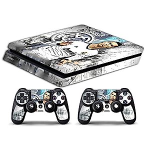 Skin Ps4 Slim - Cristiano Ronaldo Real Madrid - Limited Edition Decal Cover ADESIVA Playstation 4 Slim Sony Bundle
