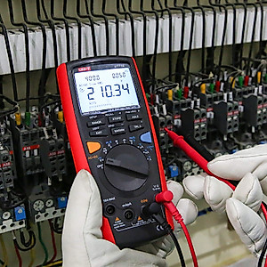 UNI-T UT71E True-RMS Electronics Logging Multimeter, Auto Manual Ranging, 1000V AC DC 10A, 40000 Counts, Ohmmeter/Voltmeter/Amp Tester/Capacitance Meter/Frequency Counter Temperature