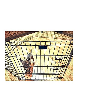 Bunny Rabbit Pen Exercise Indoor 41-Inch with Door House Pet Dog 8 Panel Gate Yard Enclosure X Pen Xpen Fence Playpen & by OISTRIA