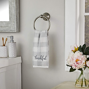 SKL Home by Saturday Knight Ltd. Thankful Plaid Hand Towel (2-Pack), Gray