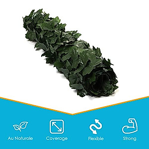 Houseables Artificial Ivy Privacy Fence Wall Screen Covering, Balcony Fake Leaves, 98"x39", Hedge Panel, Outdoor Greenery Roll, Faux Leaf, Foliage Decorations for Patio, Apartment, Garden