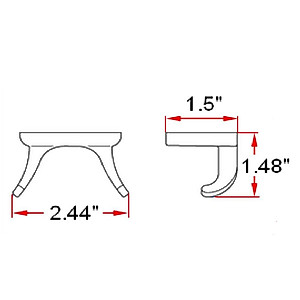 Design House 539262 Millbridge Double Robe Hook, Oil Rubbed Bronze