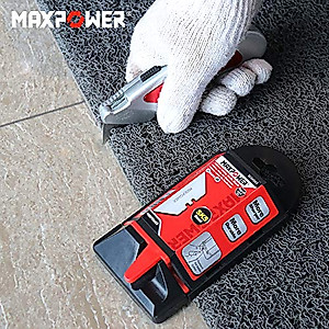MAXPOWER 200-pieces Utility Knife Blades SK5 Steel