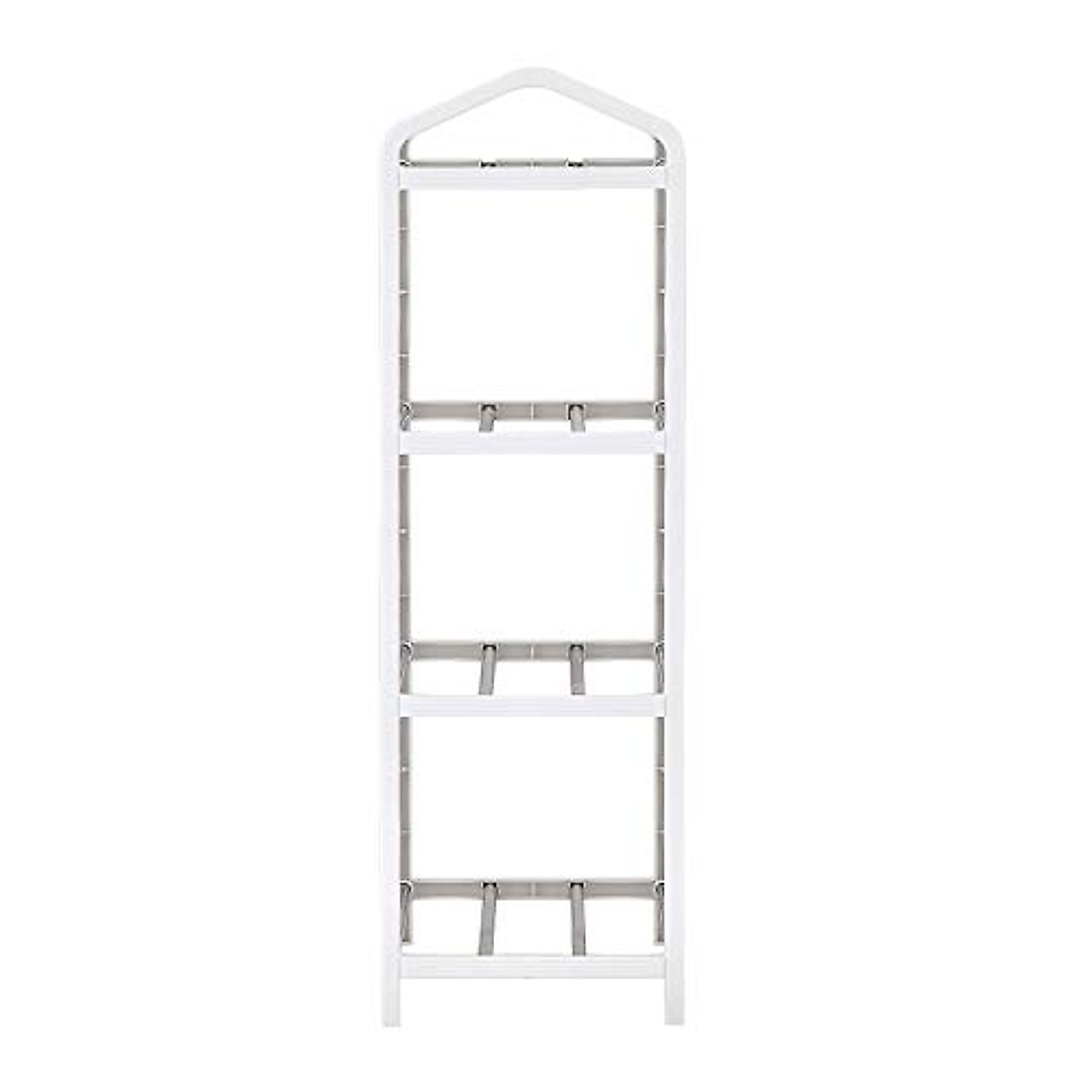 Shoe Organizer Free Standing Shoe Rack 4 Tier Shoe Rack Stand Shoe Tower Organizer Holder Storage Cabinet for 12 Paris