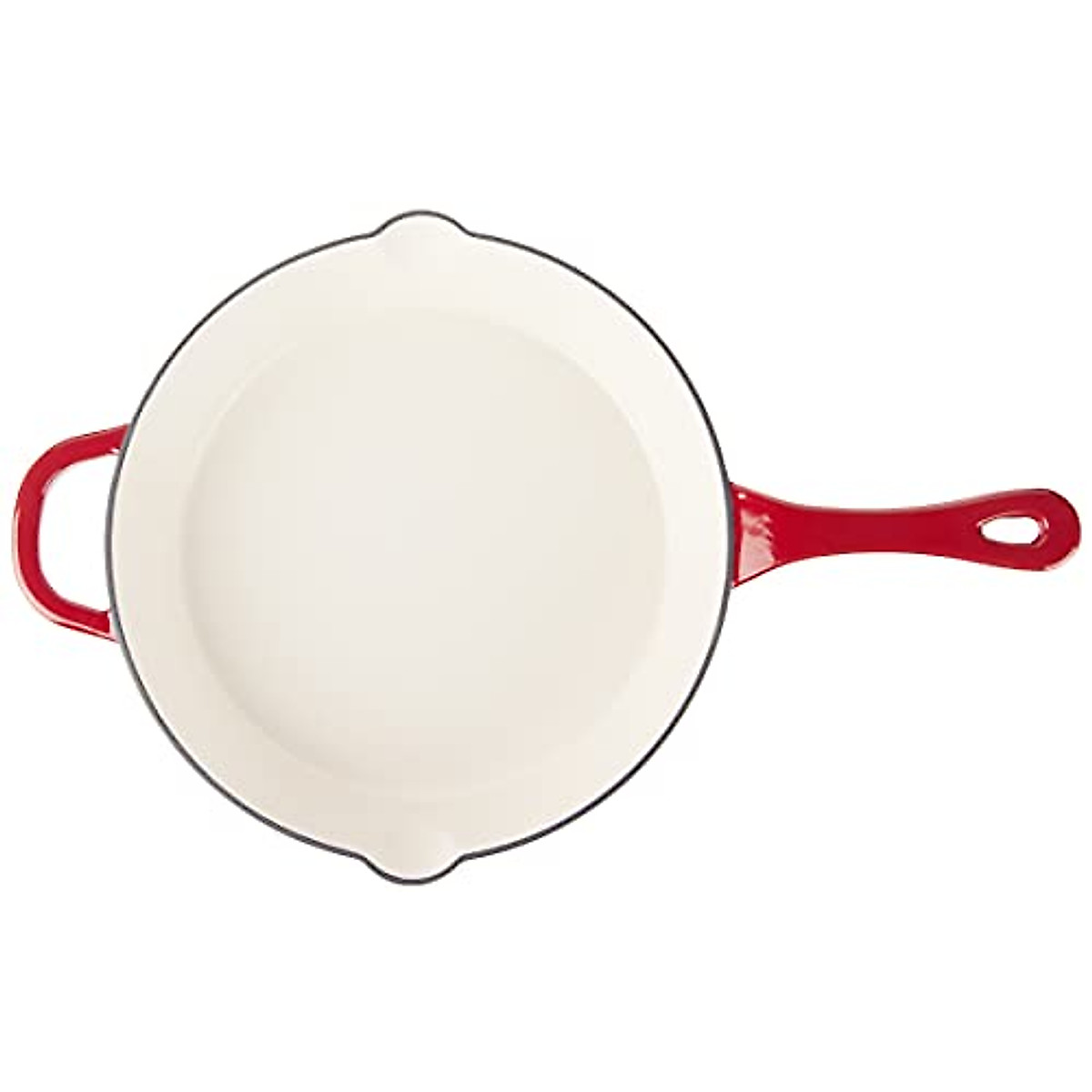 Crock Pot Artisan Cast Iron Skillet, 12 Inch, Scarlet Red