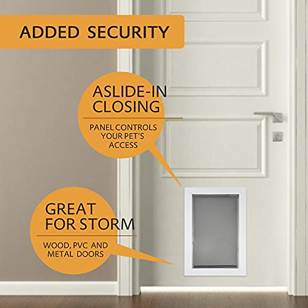 AMZOO Dog/pet Door Replacement Flap Compatible with PetSafe Measures 8 1/8” x 12 7/8” PAC11-11038