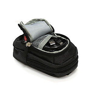 Navitech Black Compact Camera Case Compatible With COZPUZHAT Mini Kids Camera