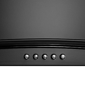 AKDY RH0475CFL Range Hood, 30 in, Black Painted