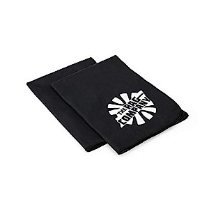 The Rag Company - "Fender Defender - Premium Microfiber Suede Cloth, Autobody & Paint Damage Protection, 250gsm, 24in x 36in, Black (2 Pack)