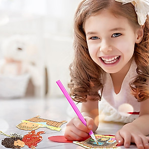 Remuuly 15 Pcs Christmas Nativity Scene Diamond Painting Keychain Christmas Hanging Ornaments 5D DIY Diamond Painting Decor Diamond Art Ornaments for Xmas Gift Holiday Craft