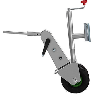 VEVOR Manual Trailer Dolly, 5000lb Load Capacity Trailer Mover Valet w/ 6.3" Hitch Plate & 10.63" Wheels, 10.64" Adjustable Height, Heavy-Duty Trailer Jack Tug for Car, RV, Boat, and Travel Trailers