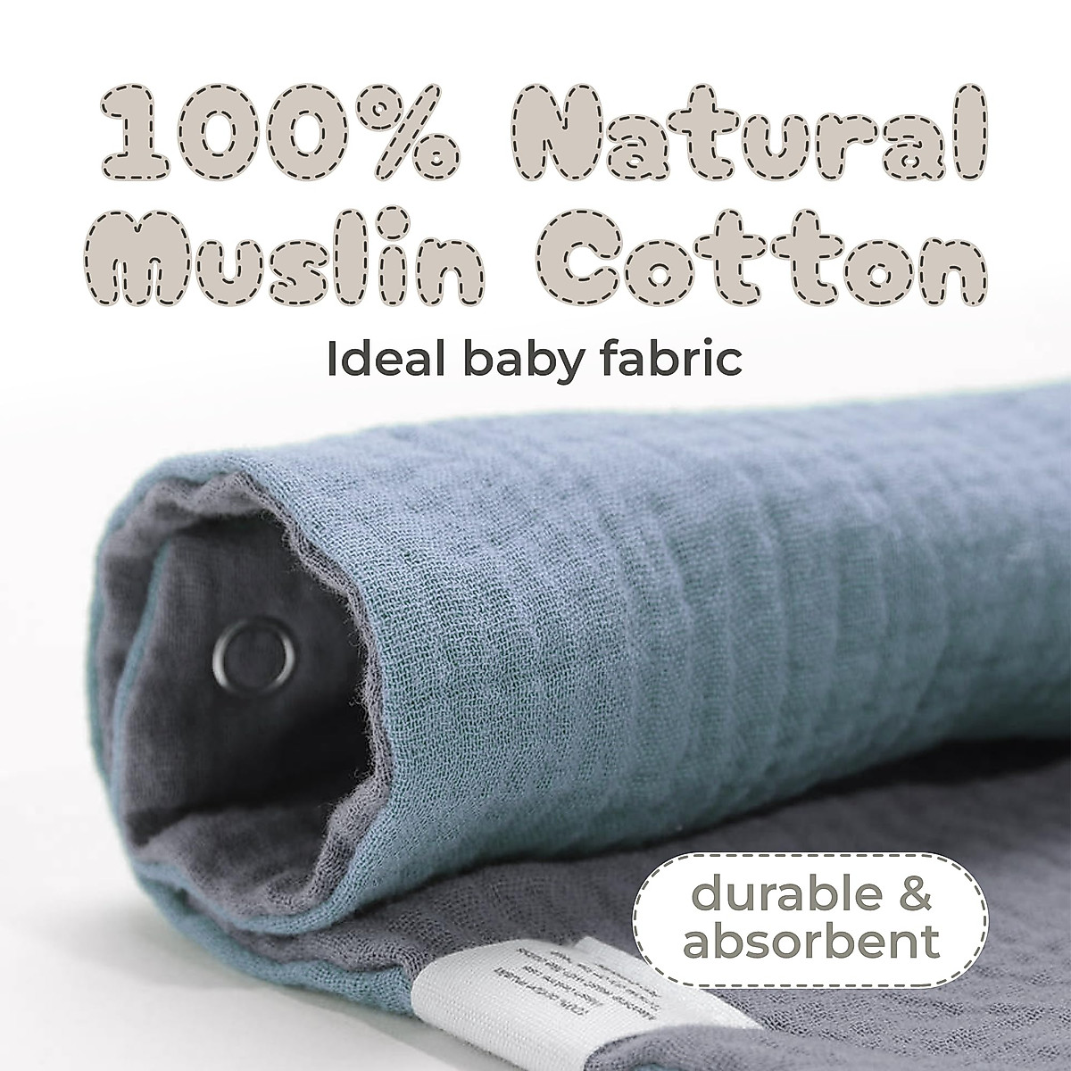 Mother's Heart Bandana Drool Bibs - Natural Cotton Muslin Baby Bibs - Set of 5 for Boys