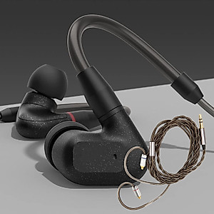 Earphone Cable for Sennheiser IE300 IE600 IE900 SE215 SE846 UE900 TK200, 3.5mm Plug Audio Cable Cord, Upgraded Silver Plated Copper Earphone Wire, 3.9ft