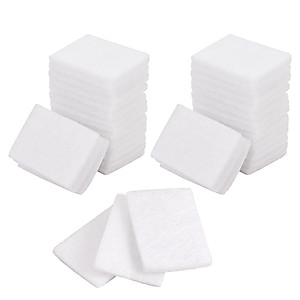 PH PandaHall Unscented Aroma Pads, 50 Pack 1.1x0.8 Aroma Oil Refill Pads Microfibre Perfume Diffuser Pad for Home Electronic Equipment Locket Scent Ball Plug-in Diffuser