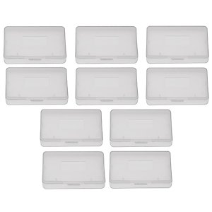 Game Case Cartridge, 10pcs Clear Protective Game Cartridge Case Storage Box Transparent Anti Dust Cover for Nintendo Game Boy Advance GBA Sp Gbm, 2.56 x 1.57 x 0.31inch