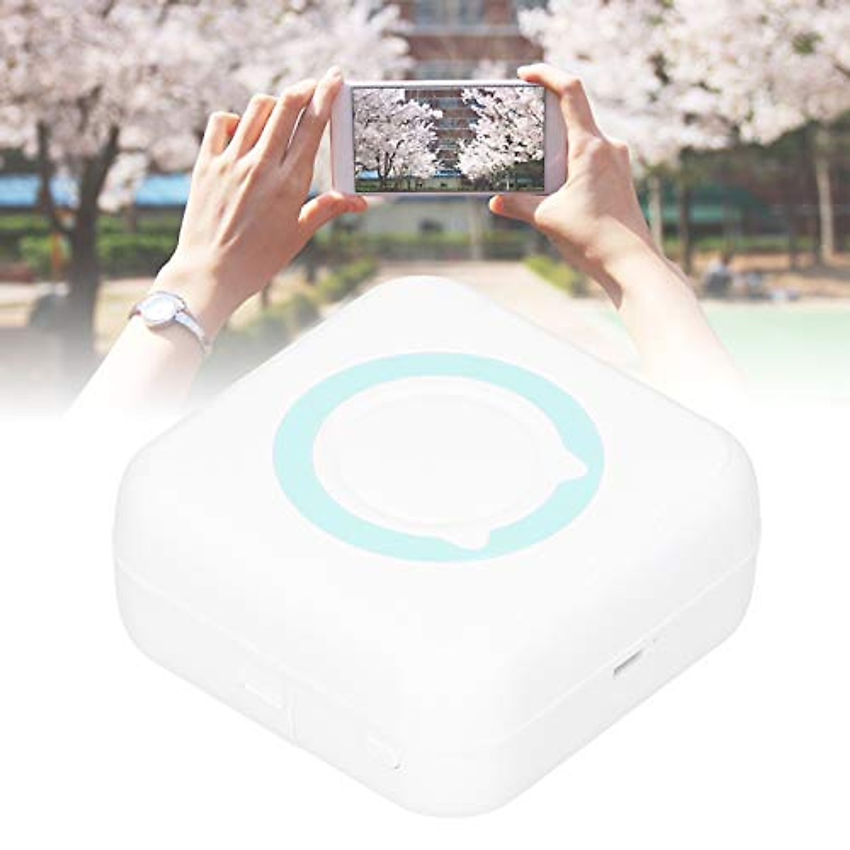 Zopsc-1 Portable Wireless Thermal Printer Bluetooth Mini Printer Label Wrong Question Printing 200dpi(Green)