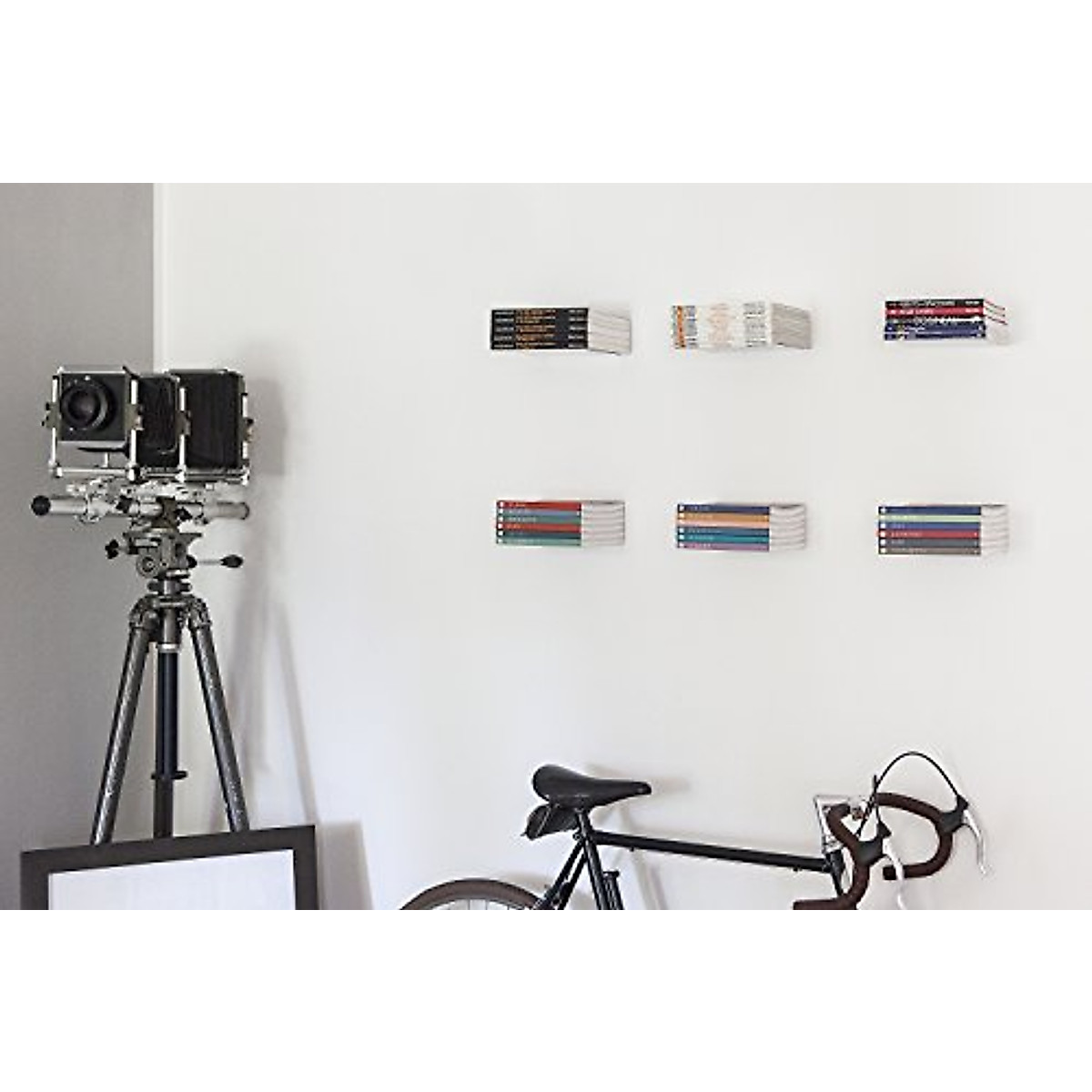 SedieDesign Invisible Floating Book Shelf Invisibilia - nr 2 Pieces