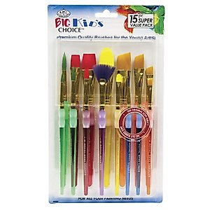 Royal Brush Big Kid's Choice Value Pack Brushes, 15 Pieces
