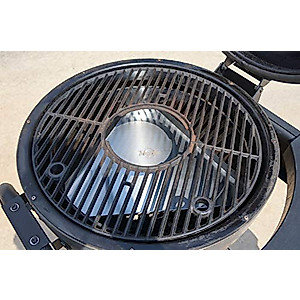 BBQube Heat Deflector/Drip Pan for Akorn Kamado Kooker Grill & Smoker, Stainless Steel, One Size