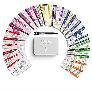 BadgeGuru by Tribe RN - 52 Cheat Sheets on 26 Nurse Badge Cards - Designed by Nurses, for Nurses - Essential for Nurses and Nursing Students - Bonus Access to Our Digital Resource Library