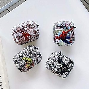 Airpod Case, Airpod Cover, Phone Accessories, Gift for Friends, Cartoon Airpod Case, Unique Airpod Case, Marvel Character Airpod Accessories (Generation 1/2, Spider-Man)