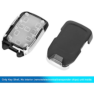 X AUTOHAUX New Car Replacement Keyless Remote Key Fob Shell Case Black 13508280 for GMC Yukon 2014-2018 Yukon Xl 2015-2018 for Chevrolet Tahoe Suburban 2014-2018