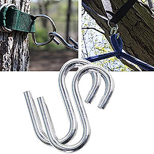 BNYTXV 2pcs Stainless Steel S Shape Hammock Hook for Hanging Art and Decorations