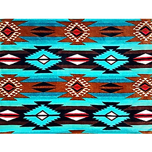 TrailCrest Ultra Soft Sherpa Fleece Throw Blanket, Cozy Plush Adult Blanket for Men & Women, Reversible with Aztec Prints, Machine Washable, 8 Colors