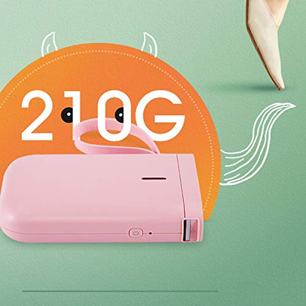 1 Pc Thermal Mobile Printer Portable Handheld Label Sticker Writer Makers for Clothing Jewelry Supermarket Etc