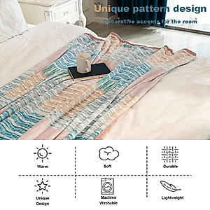 Fleece Blanket,Flannel Throw Blanket for Couch Lightweight Soft and Warm Comfy (60×80 inches) Easy to Carry for Bed, Sofa,All Seasons Suitable