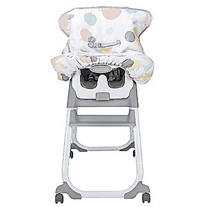 Lulyboo Baby Shopping and Grocery Cart and Highchair Cover Features iPad Cell Phone Tablet Device Clear Pockets for Toddler - Machine Washable Cover Folds Into Bag Fit Most Carts and Chairs