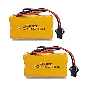 GLESOURCE 3.6 Volt Rechargeable Battery, Emergency/Exit Light Battery Compatible for Lithonia ELB B001 ELBB001 Lithonia EU2 LED Interstate ANIC1566 Unitech 0253799 (2 Pack)