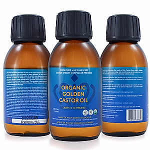 QUEEN OF THE THRONES Castor Oil Pack for Neck Less Mess, Reusable, Organic Cotton Flannel, Naturopathic Doctor Designed (Castor Oil Included)