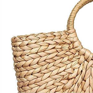 Womens Large Straw Bags Beach Tote Bag Handwoven Hobo Bag Summer Beach Bag Straw Handbag (Brown)