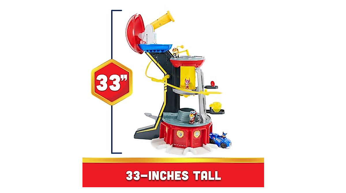 Paw Patrol Mighty Lookout Tower with 4 Exclusive Figures & Lights