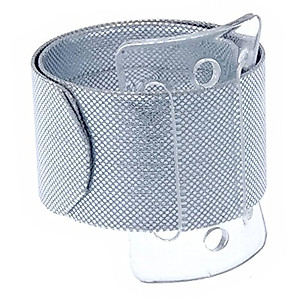 Floristrywarehouse Snap/Wrap Wristlet Corsage Bracelet Silver 1 Inch Wide x 2