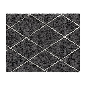 Flash Furniture Shag Style Diamond Trellis Area Rug - 5' x 7' - Ivory