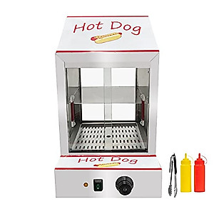 Commercial Hot Dog Machine With Bun Warmer Hot Dog Steamer Electric Hotdog Display Case For Hotdogs And Buns
